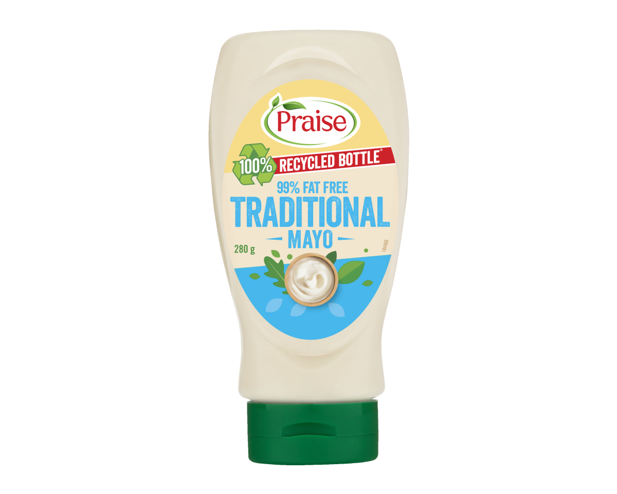 Praise Mayonnaise Traditional 99% Fat Free Squeeze 280 g | Praise